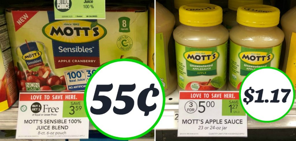 Mott’s Deals At Publix – Juice Just 55¢ | iHeartPublix