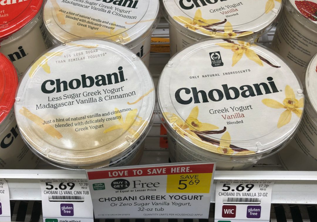 Chobani Zero Sugar Tubs Just $1.85 At Publix (Regular Price $5.69 ...