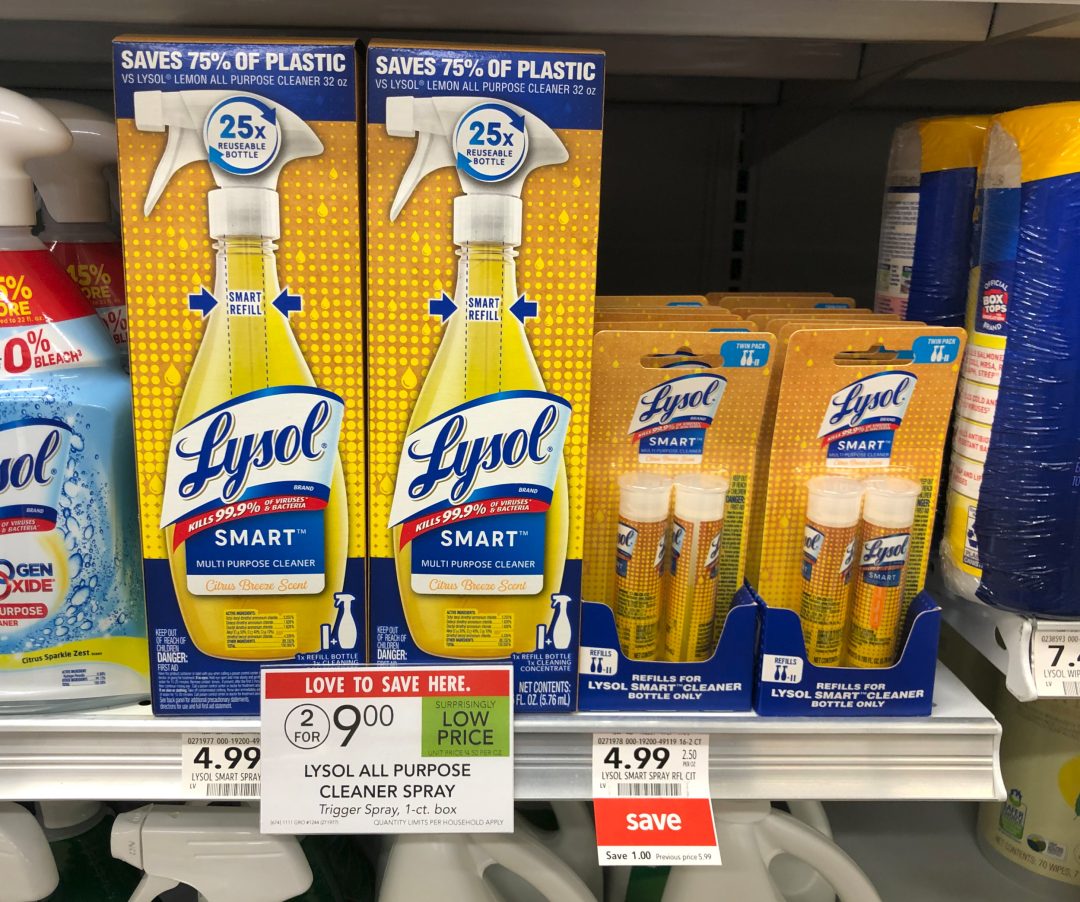 Lysol Smart Multi Purpose Cleaner Starter Kit Just $3.15 At Publix ...