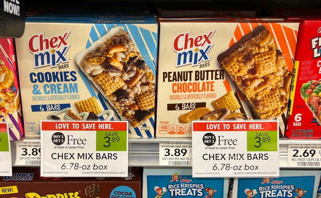 New Chex Mix Bars Coupon For The Publix BOGO Sale – Just $1.45 Per Box ...