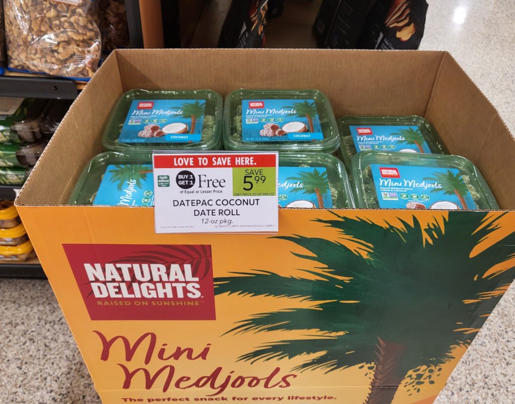 Natural Delights Datepac Coconut Date Roll Just $3 At Publix | iHeartPublix