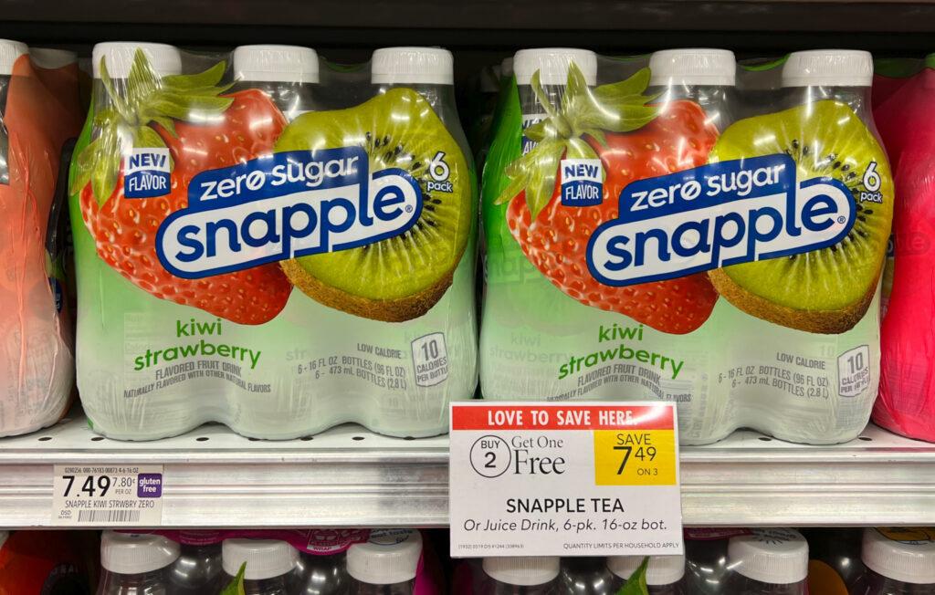 Zero Sugar Snapple 6-Packs As Low As $3.99 At Publix | iHeartPublix